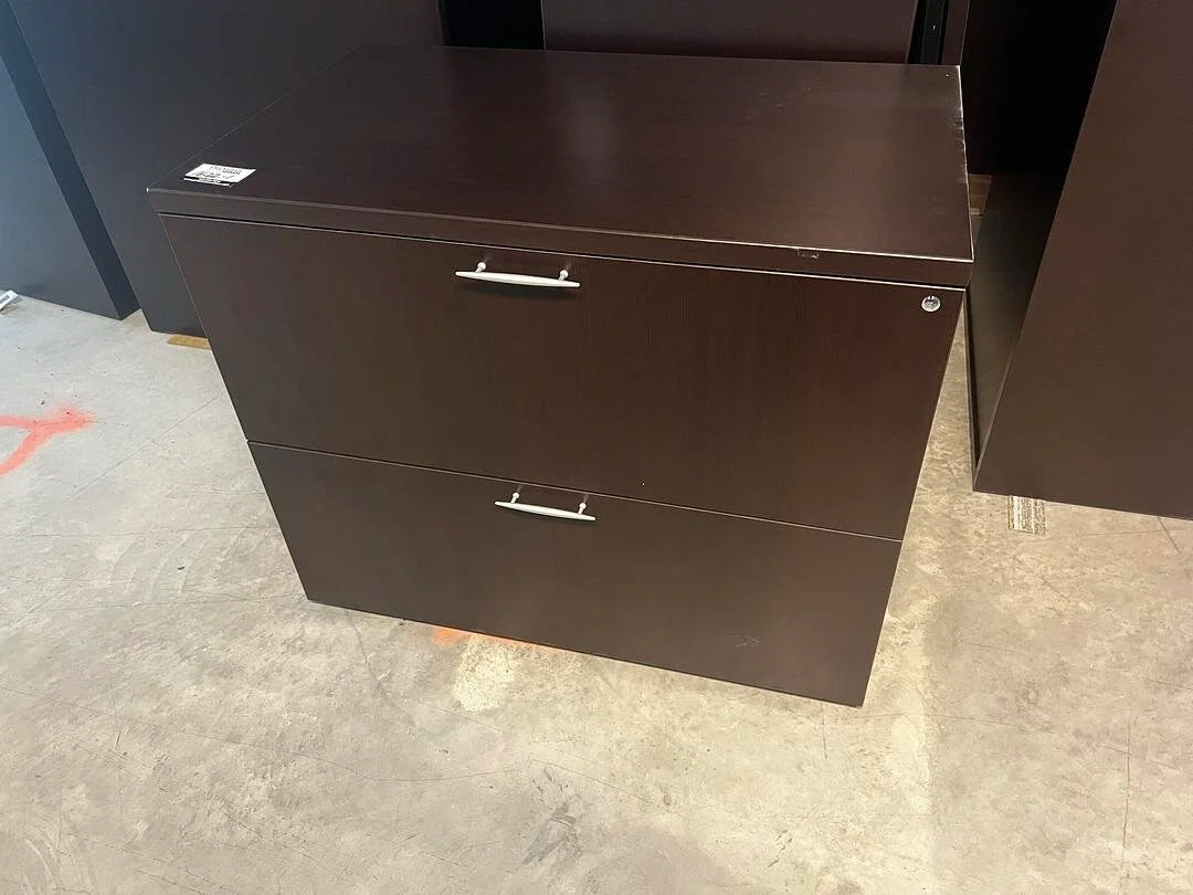 Wooden 2-High Lateral File Cabinet – Premiere Office Furniture