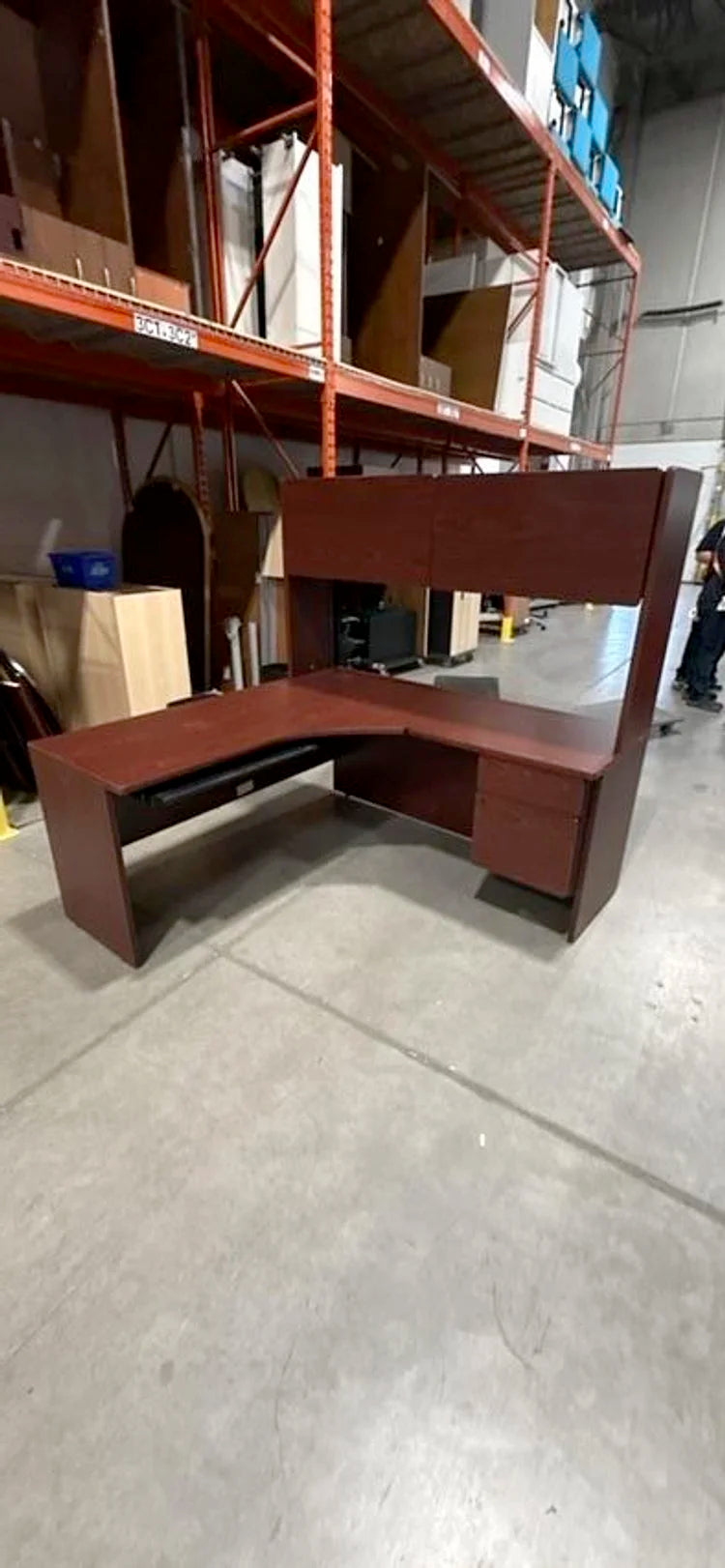 RH L-Shape Desk w/Hutch, BF Ped – Premiere Office Furniture