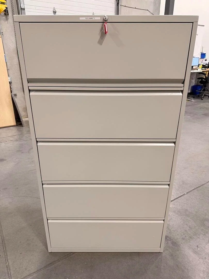 Metal 5-High Lateral File Cabinet – Premiere Office Furniture