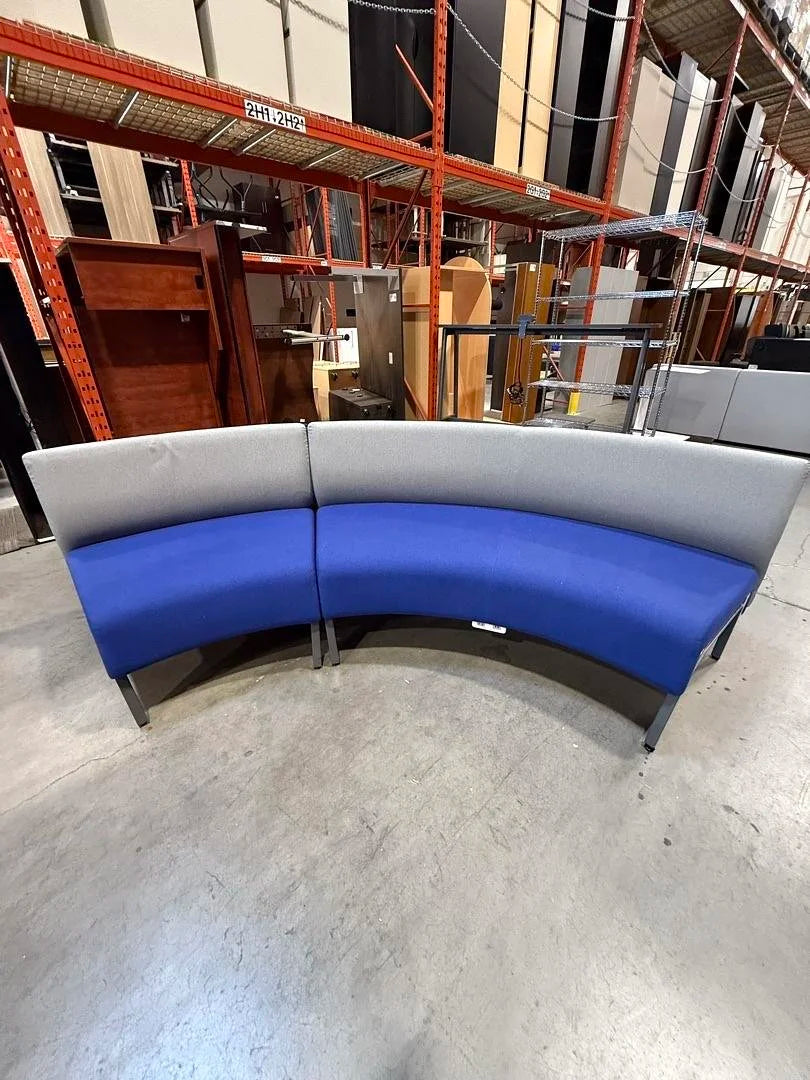 Steelcase Curved Bench Seating w/Power Outlet – Premiere Office Furniture